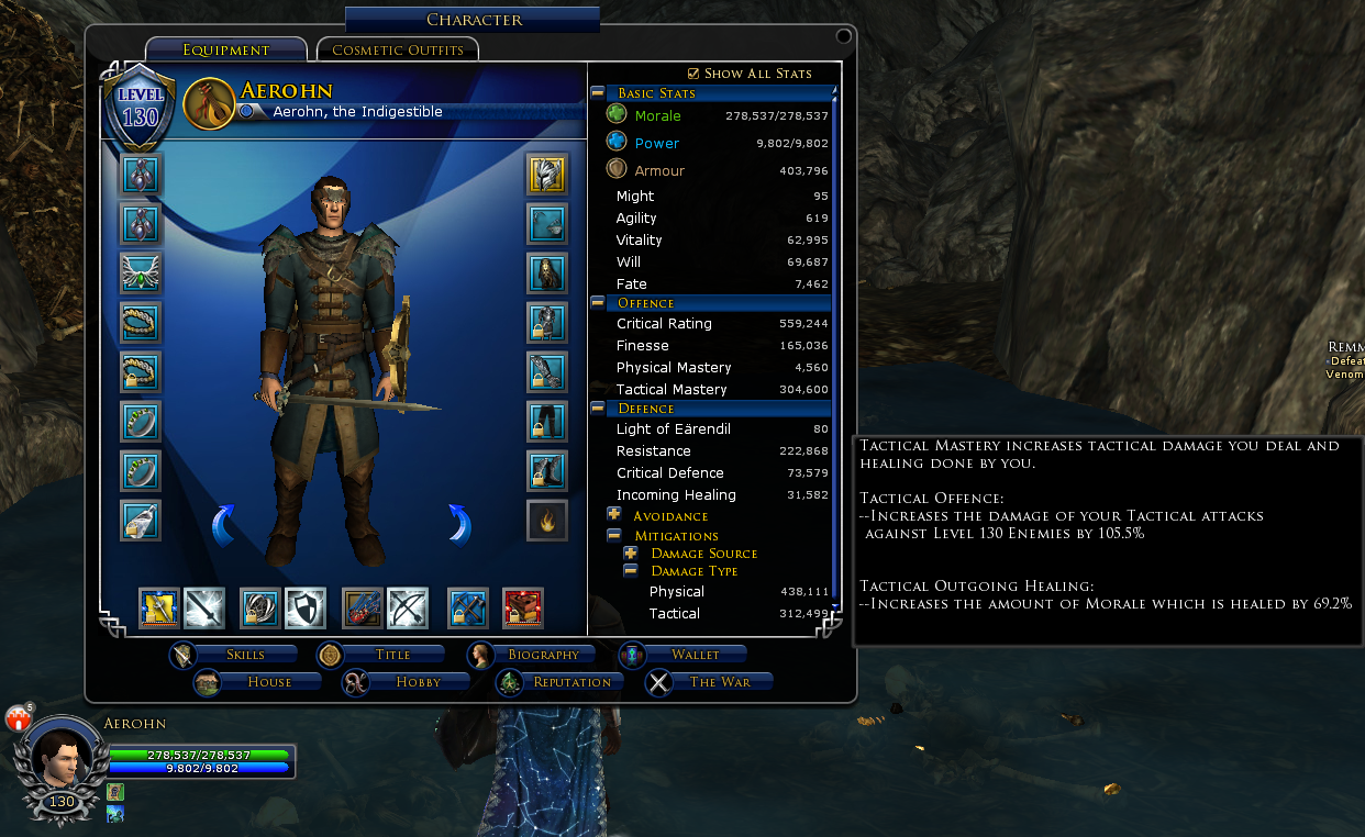 LotroHQ - Class Builds, Tips & Tricks for LOTRO stats